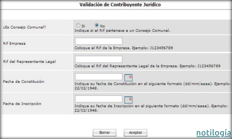 Cómo Sacar Planilla RIF del SENIAT - Notilogía