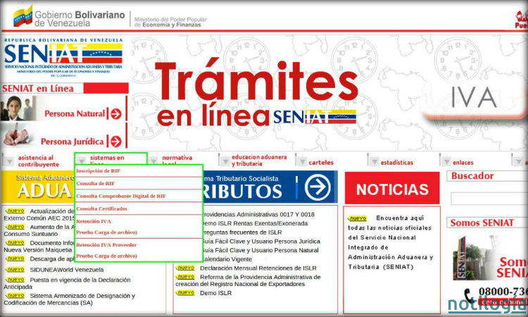 Cómo Sacar Planilla RIF del SENIAT - Notilogía