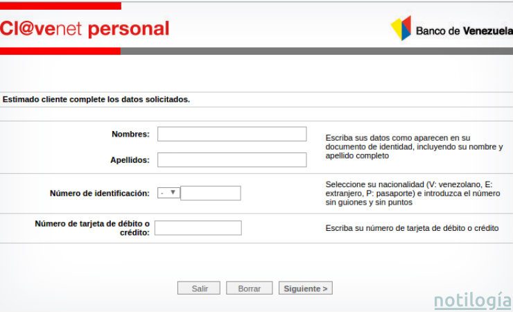 Cómo Afiliarse a Clavenet del Banco de Venezuela - Notilogía